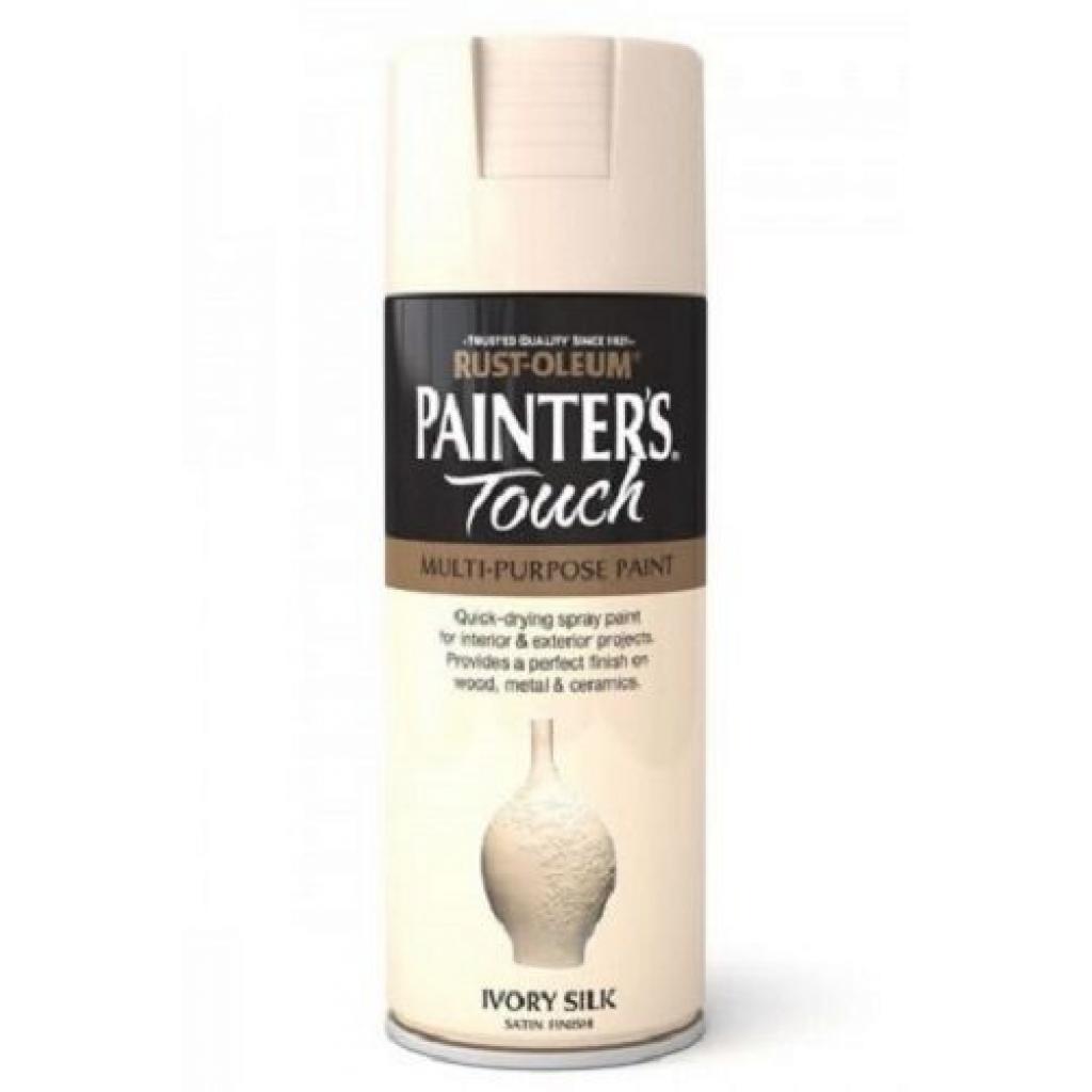IVORY SILK Satin Fast Dry Spray Paint Aerosol 400ml Multi-Purpose RUST ...