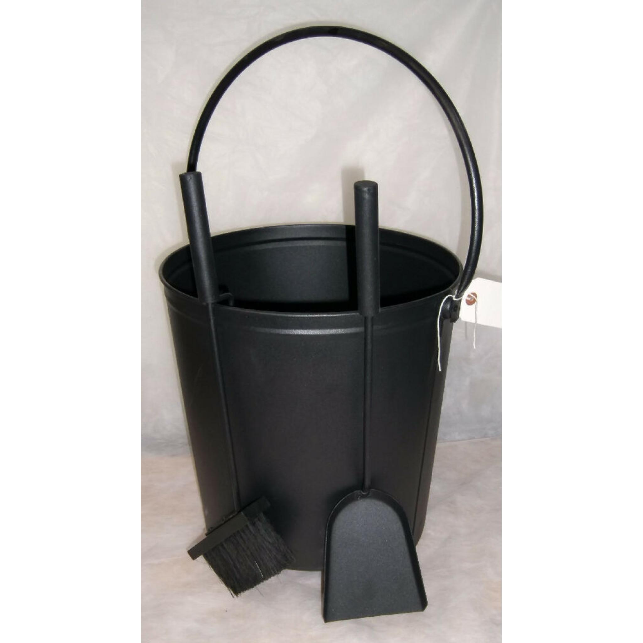 DEVILLE Coal Fire Log Burner Bucket on Wheels with FREE SHOVEL & BRUSH ...