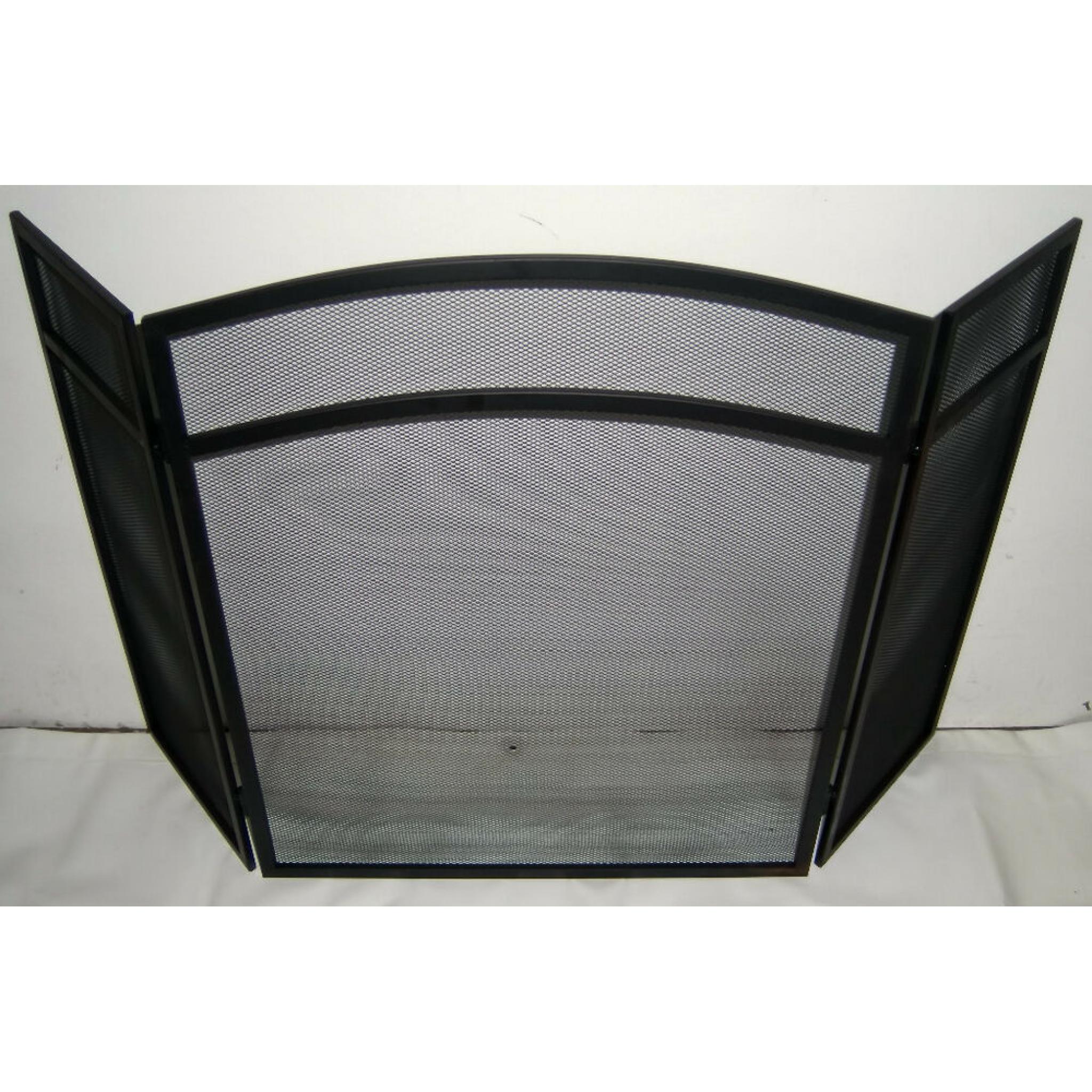 Deville Classic Heavy 3 Fold Fire Screen Spark Guard 24"hx38"w Coal Log ...