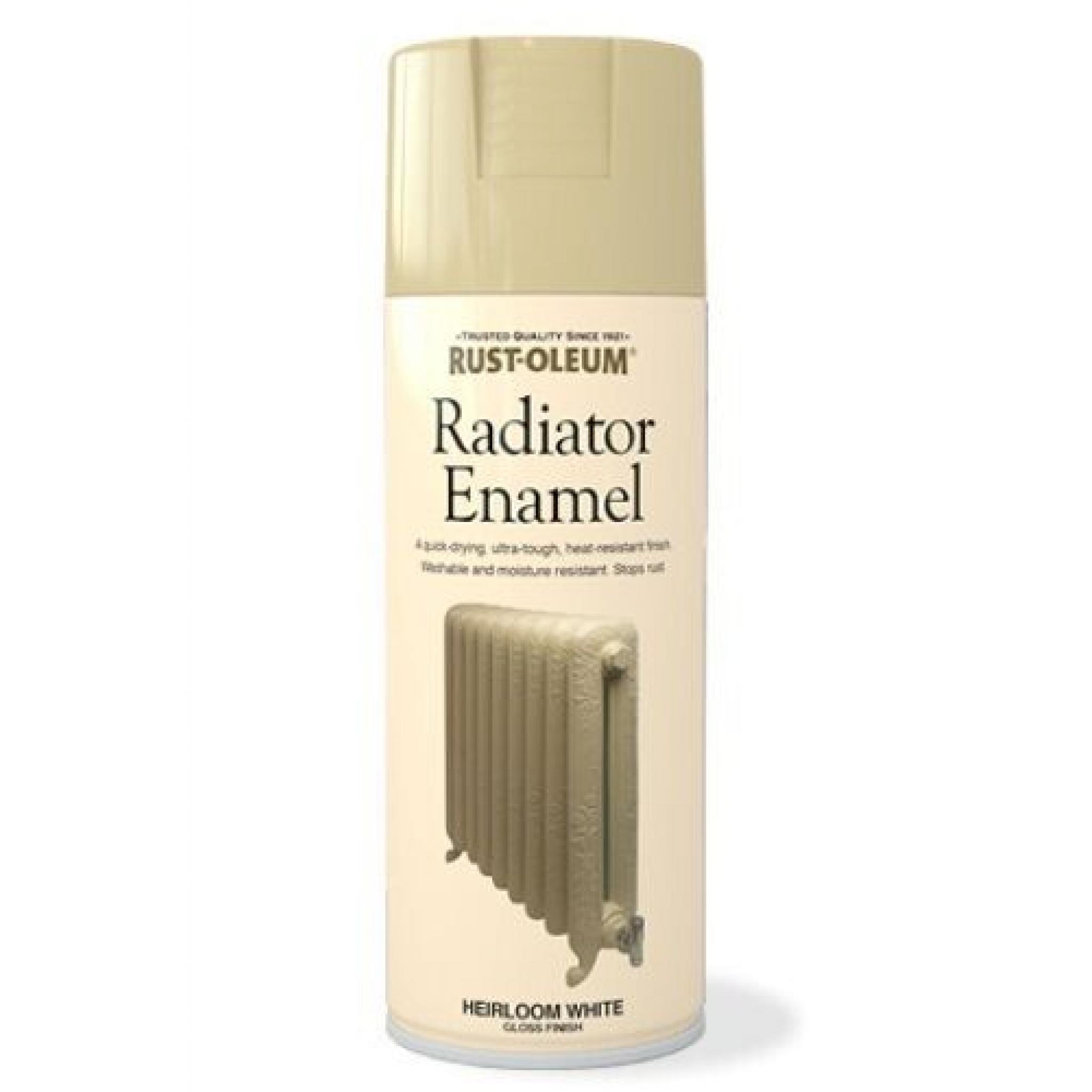 RADIATOR ENAMEL HEIRLOOM WHITE GLOSS FINISH RUST-OLEUM Spray Paint ...