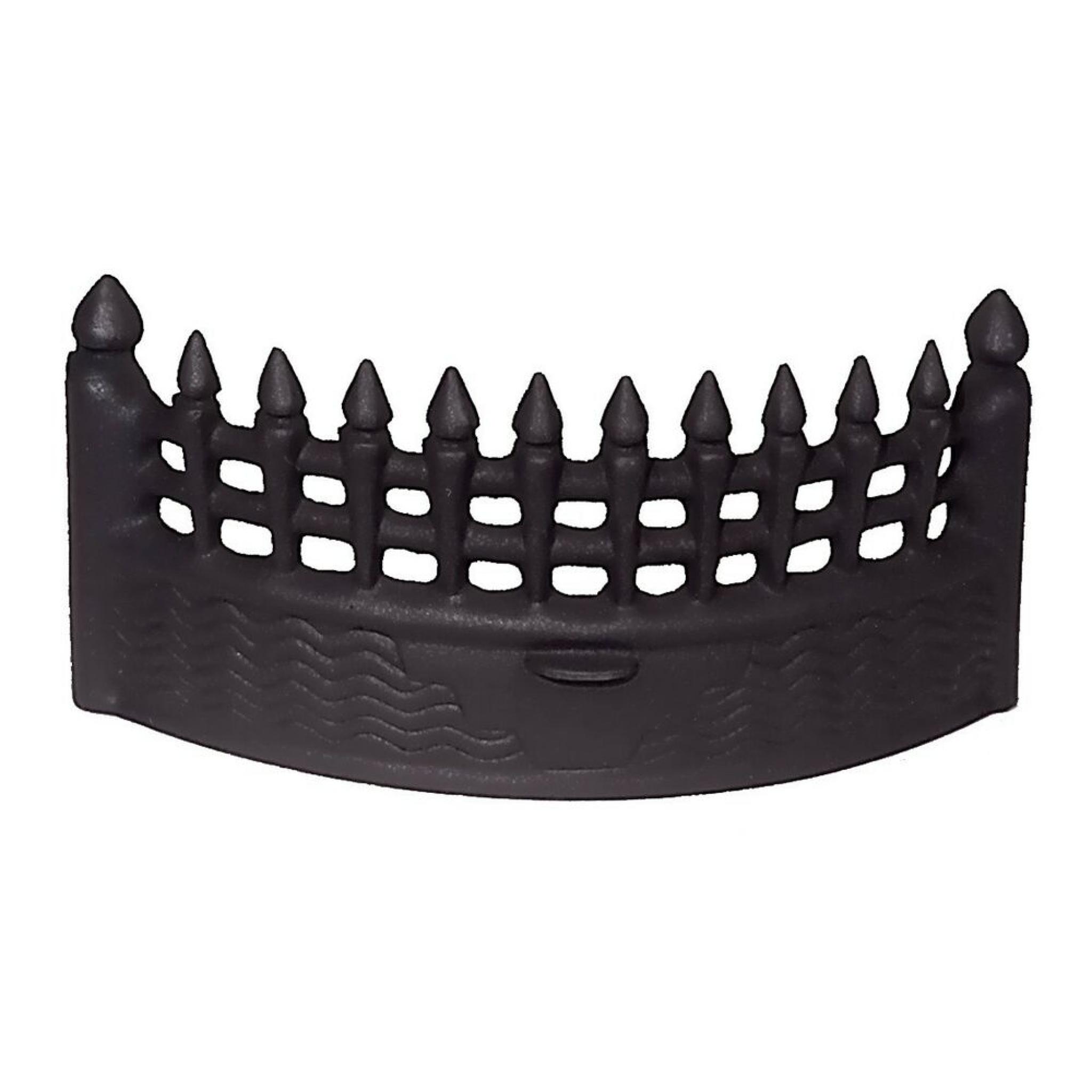 18" Matt Black Castle Fret 18 inch Front to fit Standard Open Coal Fire ...