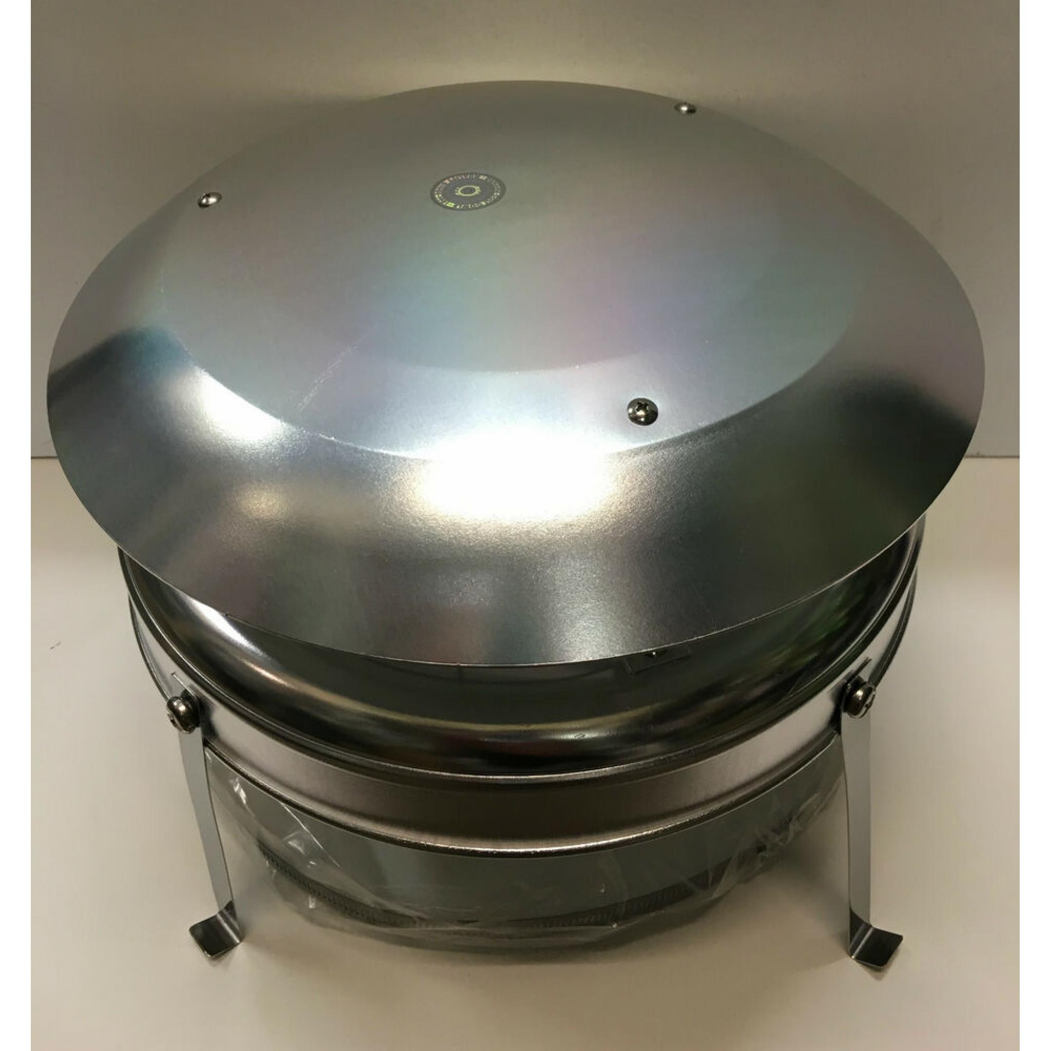 Aluminium Bolt or Strap Chimney Flue Top Cowl Stop Smoke Rain Draught ...